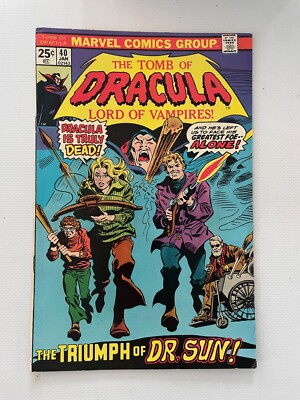 Tomb Of Dracula # 40 VF Marvel Comic Book Vampire Horror Monster Blade ...