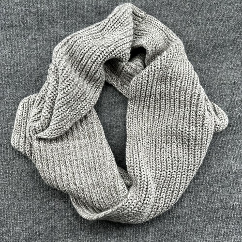 J Crew Infinity Scarf Womens OS Chunky Knit Gray Acrylic | eBay
