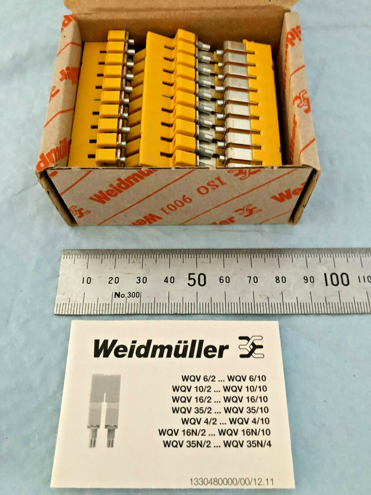 Box (20) Weidmuller 1052060000 WQV 10 Pole Jumper Bar 4mm² 41A - WQV 4/ ...