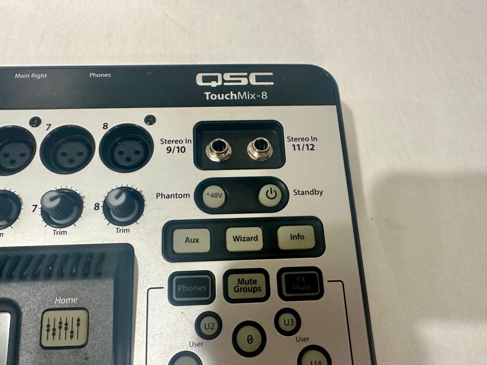 QSC TouchMix 8 8-Channel Compact Digital Mixer w/ Power Supply & Case ...