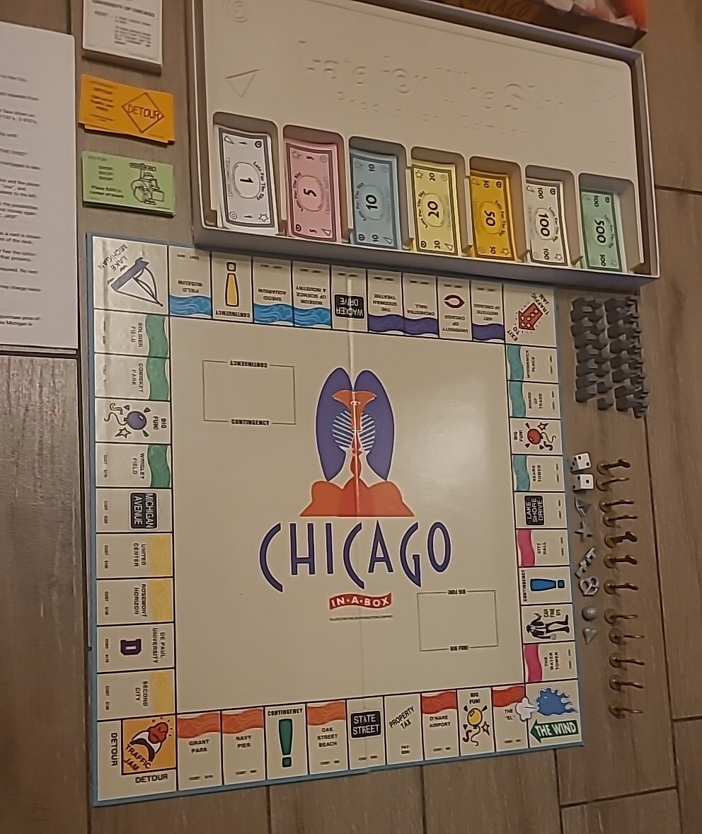 CHICAGO IN A BOX BOARD GAME CHICAGOPOLY LANDMARK EDITION EXCELLENT ...