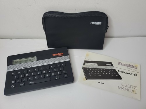 Vintage Franklin Computer Spell Master Model SA-103 Electronic Speller ...