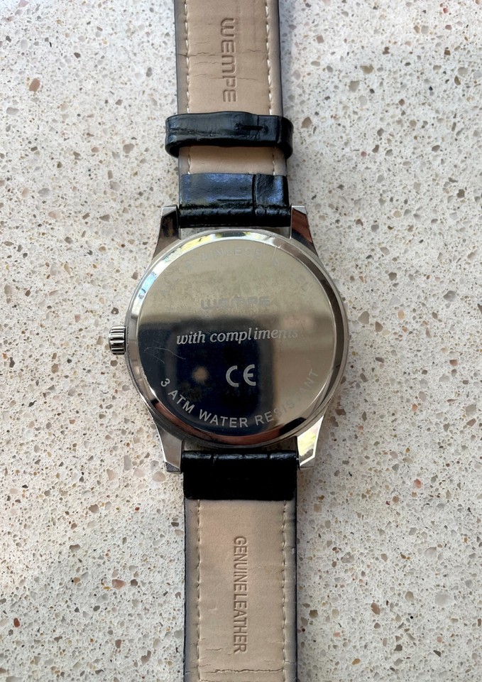 WEMPE STAINLESS STEEL WITH COMPLIMENTS MENS WATCH | eBay