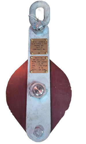 Snatch Block Ansell Jones 2 Ton head Tufnol Block New Unissued Ex Royal ...
