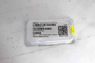 NOKIA FOTB 473472A.101 SFP+ 10.5Gb 10Km 1310nm I-temp SMF RTXM228-402 ...