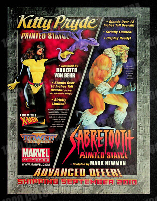 Kitty Pryde + Sabretooth Figures Bowen Designs 2010 Print Magazine Ad ...