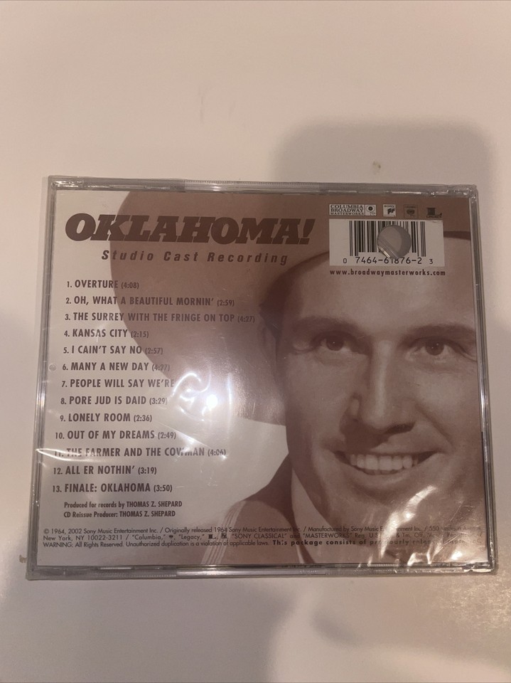 JOHN RAITT, FLORENCE HENDERSON, Oklahoma!, STUDIO CAST RECORDING, CD ...
