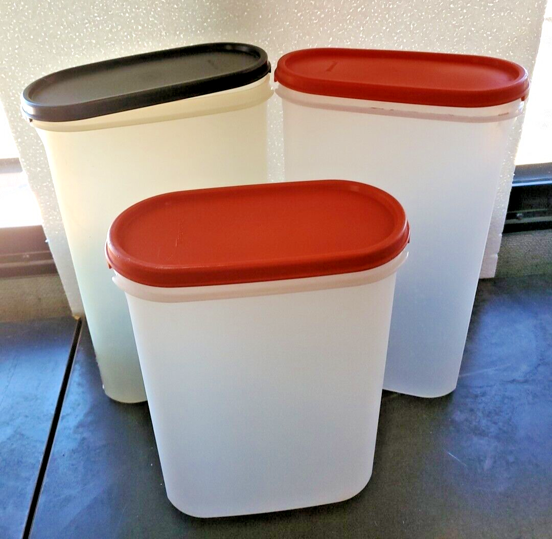 Tupperware Storage Containers 3 Pieces with lids Clean | eBay