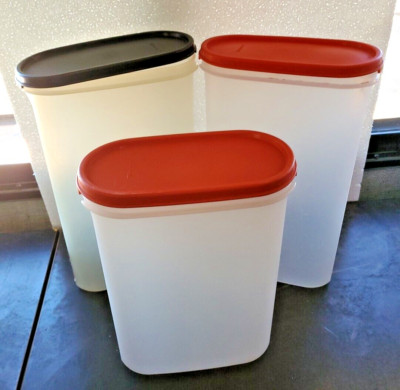 Tupperware Storage Containers 3 Pieces with lids Clean | eBay