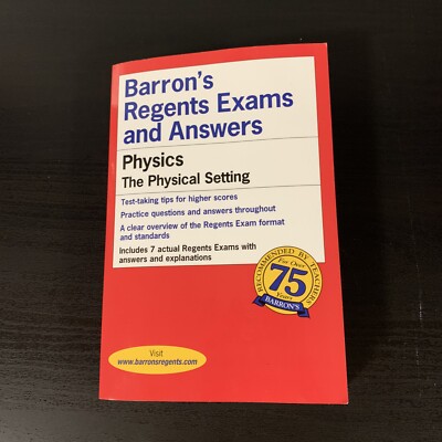 Barron's Regents Exams and Answers- Physics (The Physical Setting) | eBay