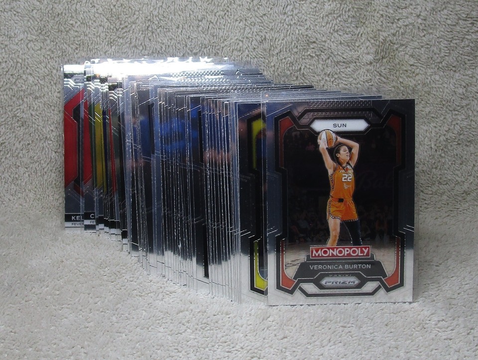 2024 WNBA Prizm Monopoly Complete Set of 100 Cards w/Two Cailtin Clark ...