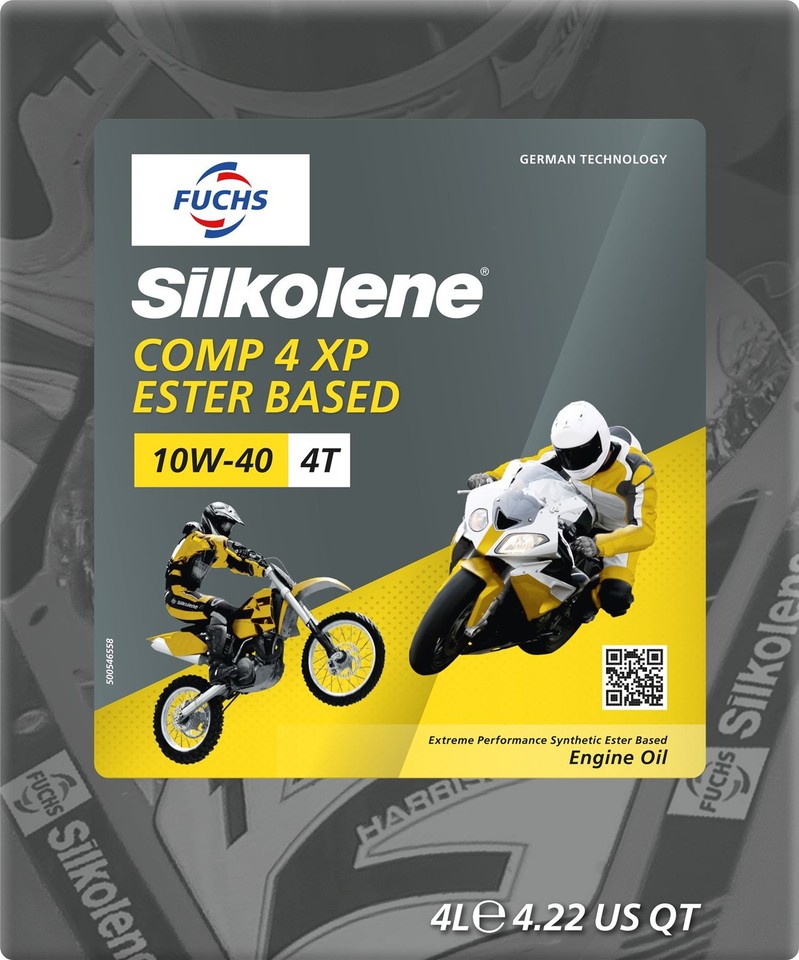 Silkolene Comp 4 10W-40 XP (4 Litre CUBE) Yamaha (USA) TW 200 2016 ...
