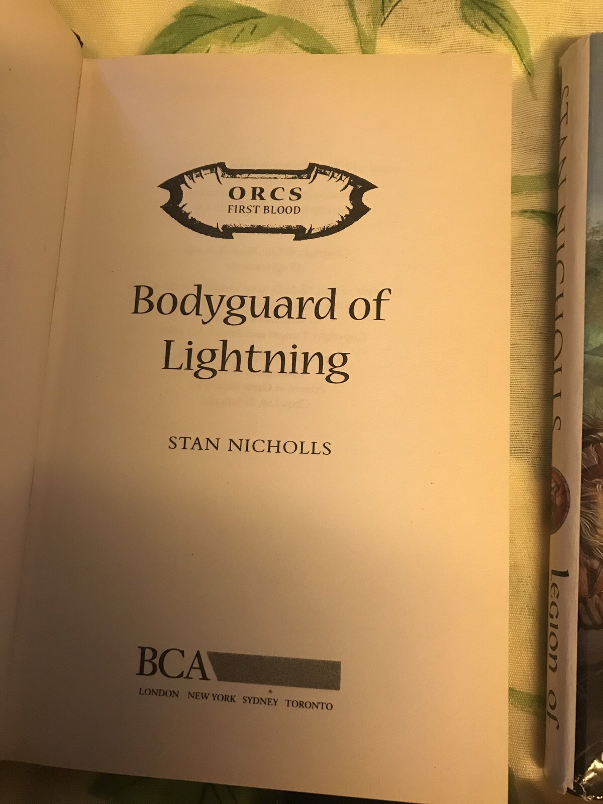 Orcs First Blood Trilogy , Stan Nicholls, Hardbacks | eBay