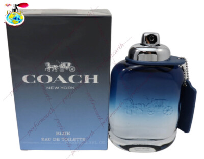 Coach New York Blue For Men 3.4/3.3oz./100 ml Edt Spray For Men New In ...