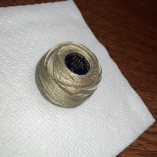 DMC Pearl / Perle Cotton Thread Balls Size 8 Color 642 | eBay
