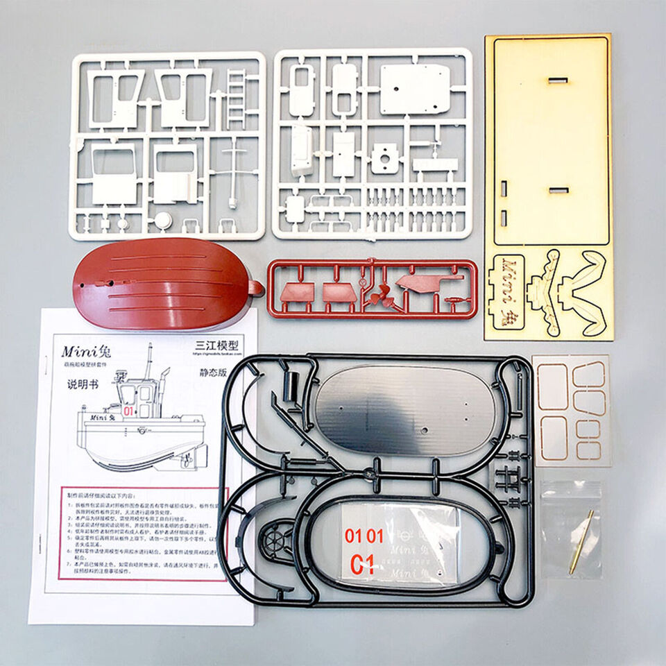 Mini Mighty TugBoat 1 130mm 5" ABS RC Model Ship Kit UViPa3 | eBay