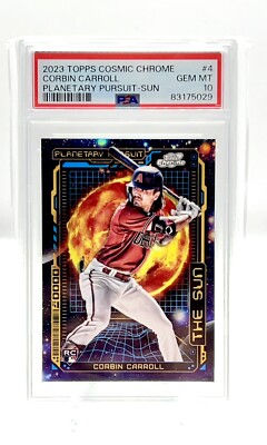 2023 Topps Cosmic Chrome Corbin Carroll Planetary Pursuit Sun SSP RC #4 ...