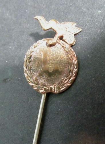 STICK PIN LETTER L MONOGRAM WITH ANGEL VINTAGE ART DECO | eBay.de