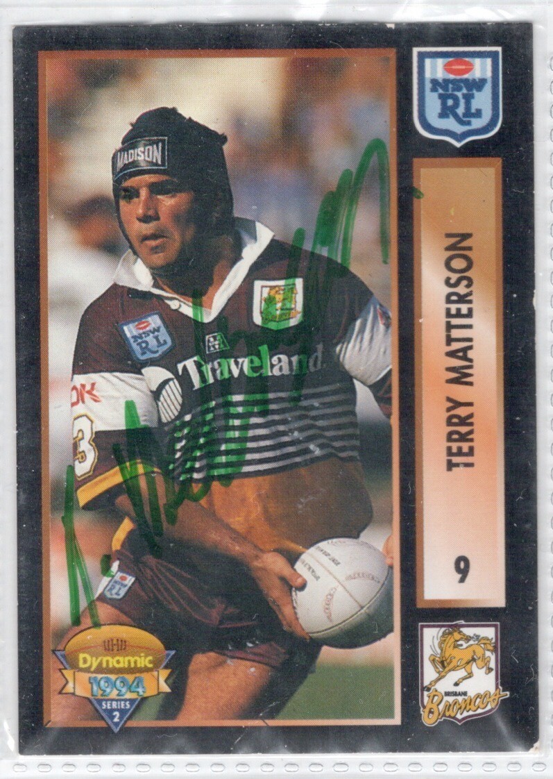 🔥 1994 Dynamic Signed Card TERRY MATTERSON #9 🔥 ☆ FREE POSTAGE ☆ | eBay