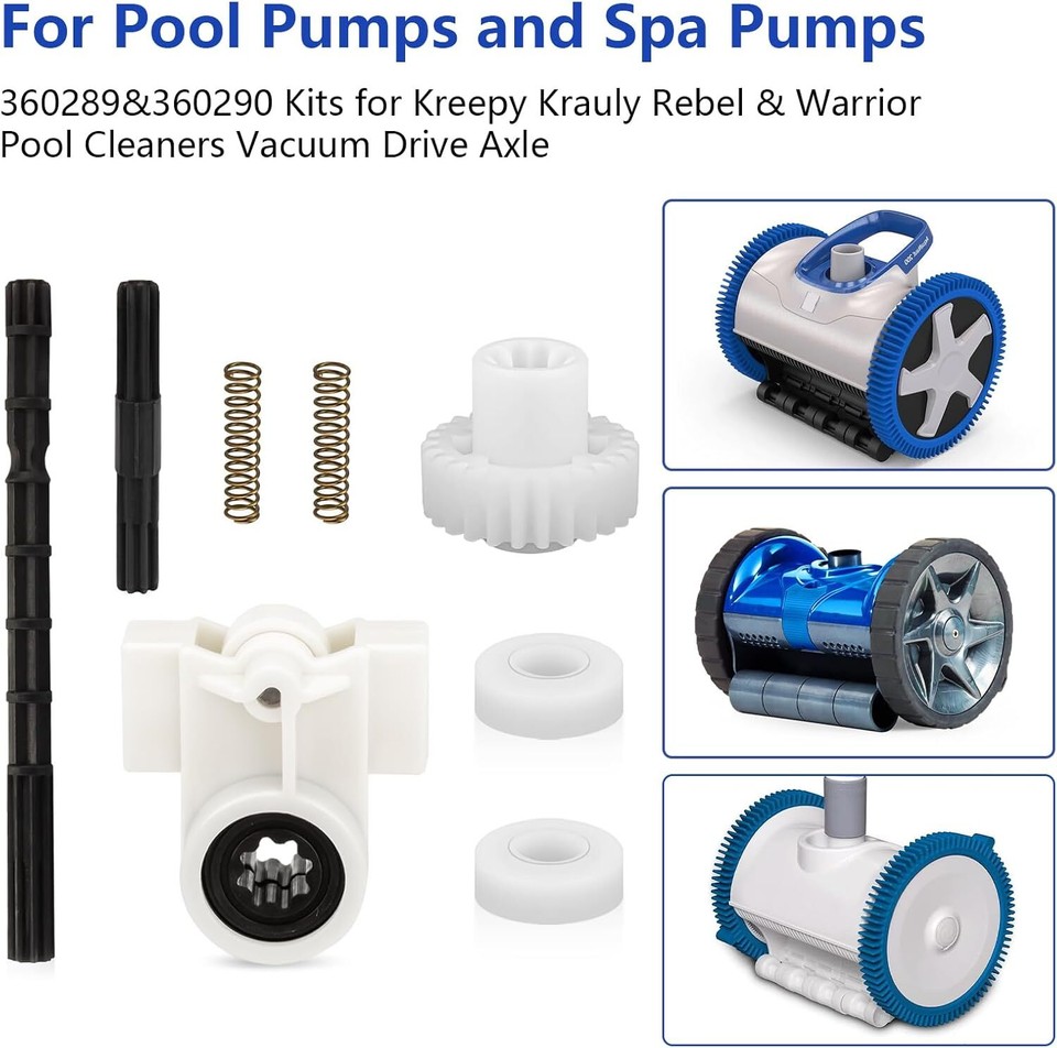 360289 Left Drive Kit & 360290 Right Drive Kit Pool Cleaner Bearings ...