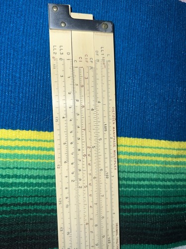 Eugene Dietzgen Co Slide Rule Model 1732 Made in USA Decimal Trig Type ...