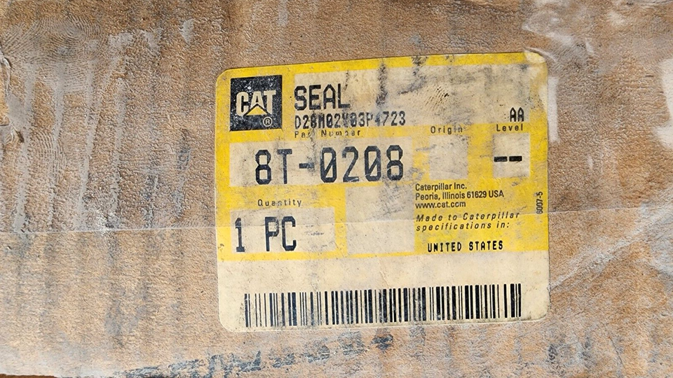 CAT Caterpillar 8T-0208 Pivot Shaft Seal OEM Genuine 247.4mm Inner Dia ...
