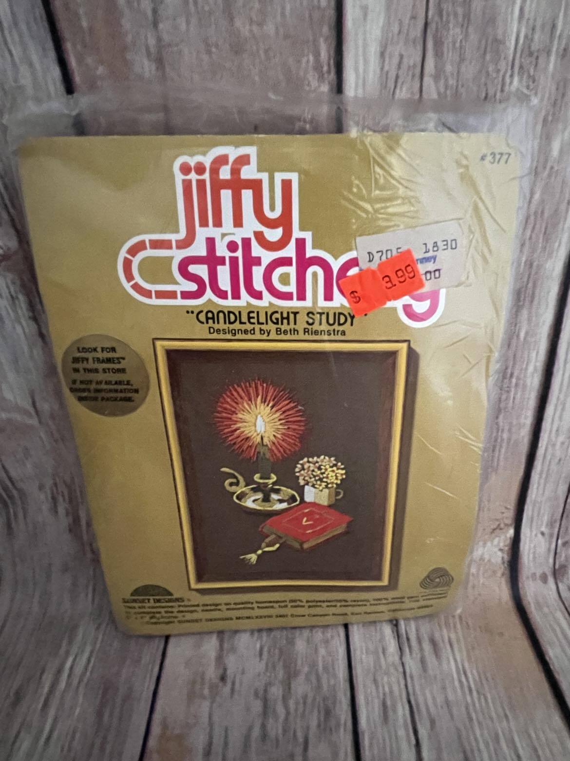 Jiffy Stitchery Hand Embroidery Crewel Kit 291 373 376 377 378 VTG ...