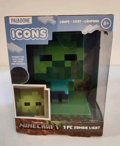 Minecraft Zombie Icon Light 3D Figure Character Lamp Nightlight Video ...