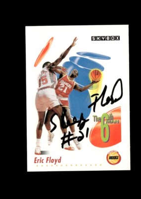 Eric Floyd 1991-92 Skybox authentic autographed card Rockets | eBay
