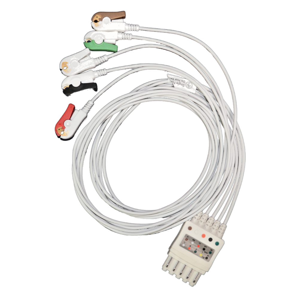 Curbell Disposable ECG Leadwire 6743/DLP-05BK-40AS-0100/Philips ...