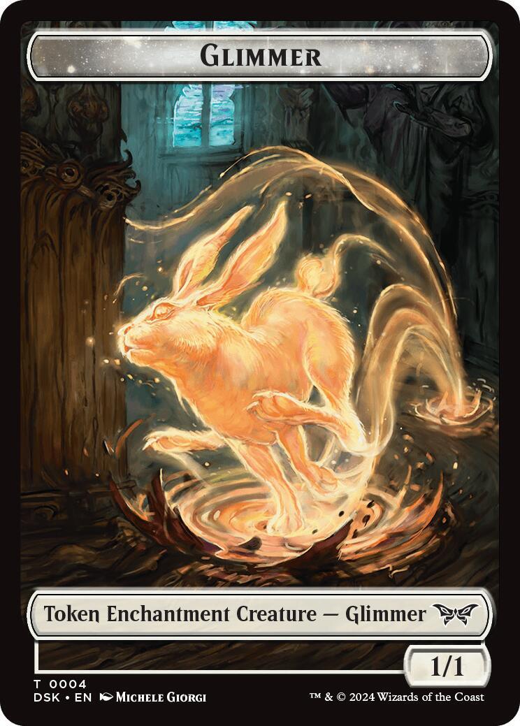 Glimmer // Scarecrow Double-Sided Token Commander: Duskmourn: House of ...