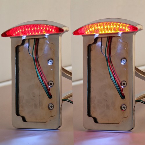 Motorcycle Side Mount License Plate Bracket Tail Light For Harley ...