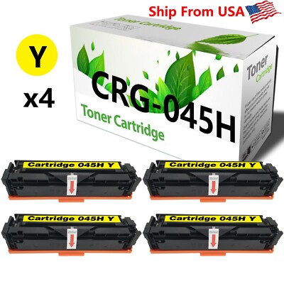 4PK 045H 45H Toner Cartridge imageCLASS MF634Cdw MF631Cn Printer Yellow ...