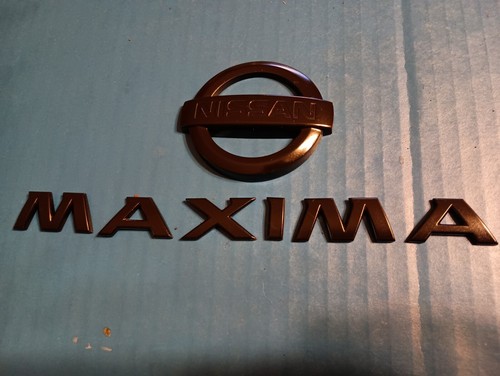 Nissan Maxima 2016-2021 Rear Trunk Lid Emblem Badge Logo Set Black OEM ...