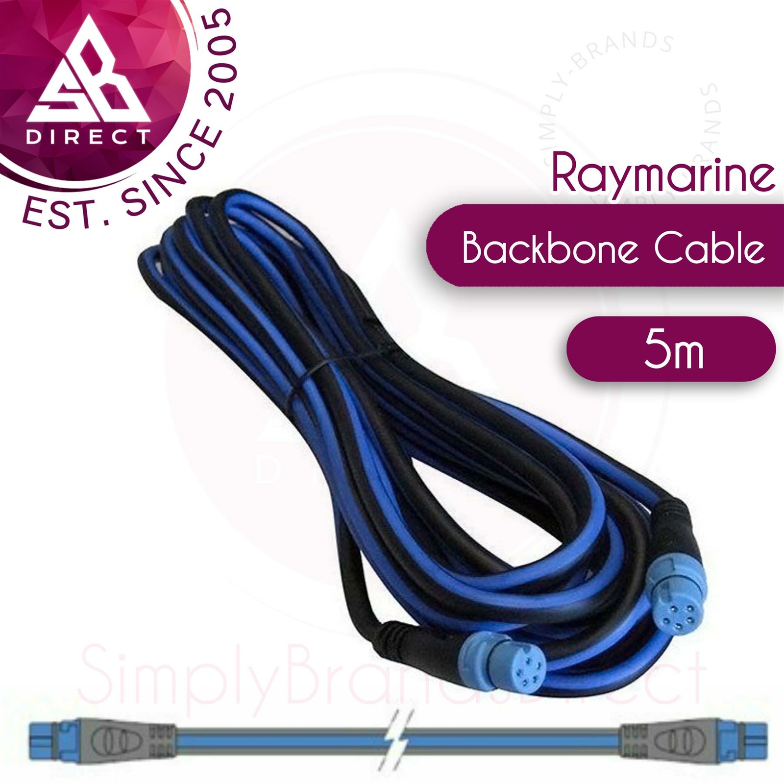 Raymarine 5m SeaTalk NG NMEA 2000 Backbone Cable - A06036│IPx6│For ...
