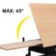 Drafting Drawing Table Tiltable Tabletop Edge Stopper Adjustable Height ...