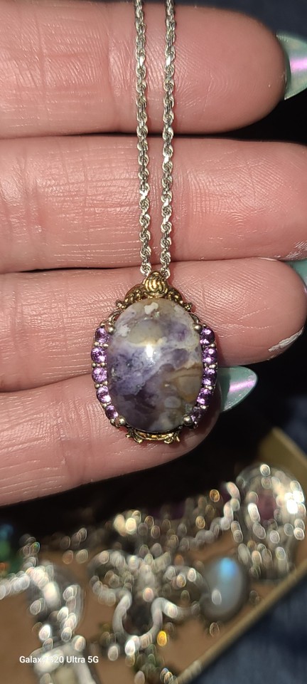 new 925 sterling sliver sts chuck clemency gemstone and tanzanite ...