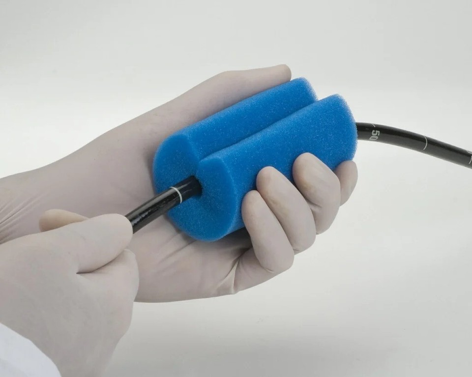 Ruhof Dry Sponge Contoured f/ Pre-Cleaning Endoscopes & Tip Protector ...