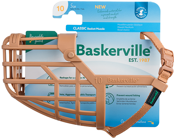 Baskerville Classic Dog Muzzle. New Basket Design, TPR, Anti Scavenge ...