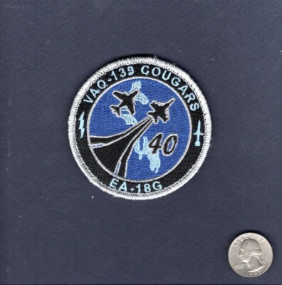 Original VAQ-139 COUGARS 40th Anniversary 2023 US NAVY Squadron Bullet ...