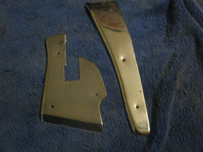 1972 1989 Mercedes 450SL 380 sl CV DOOR PANEL CHROME END TRIM PIECES ...
