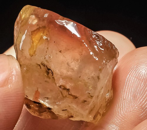 87Ct Natural Brazilian Brown Golden Imperial Topaz Specimen Facet Rough ...