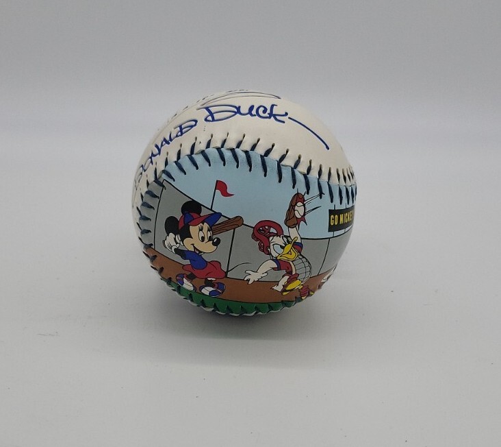 Disney Softball Signed by Mickey & Minnie Mouse, Donald Duck & Goofy ...