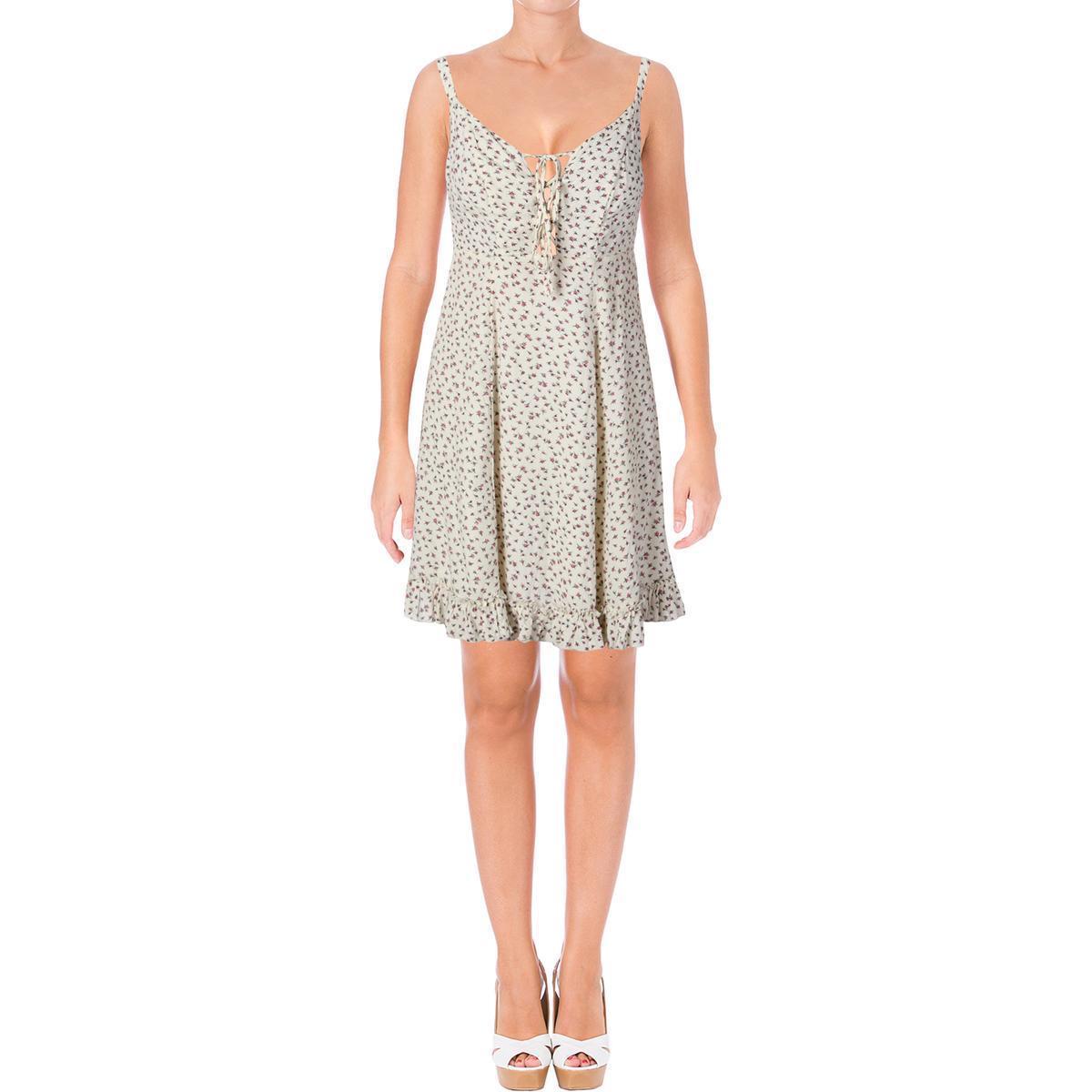 Denim & Supply Ralph Lauren Womens Wind Chime Floral Cream Lace Up ...