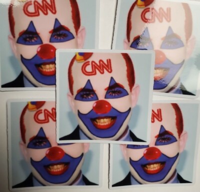 CNN SUCKS CLOWN 🤡 NEWS NETWORK STICKERS | eBay