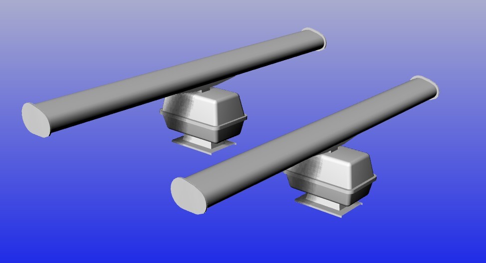 Model boat fitting - Radar Decca Style Size 1 & 2 Pack of 2 | eBay UK