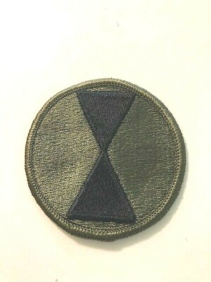 7th Infantry Division Subdued U.S. Army Shoulder Patch Insignia | eBay