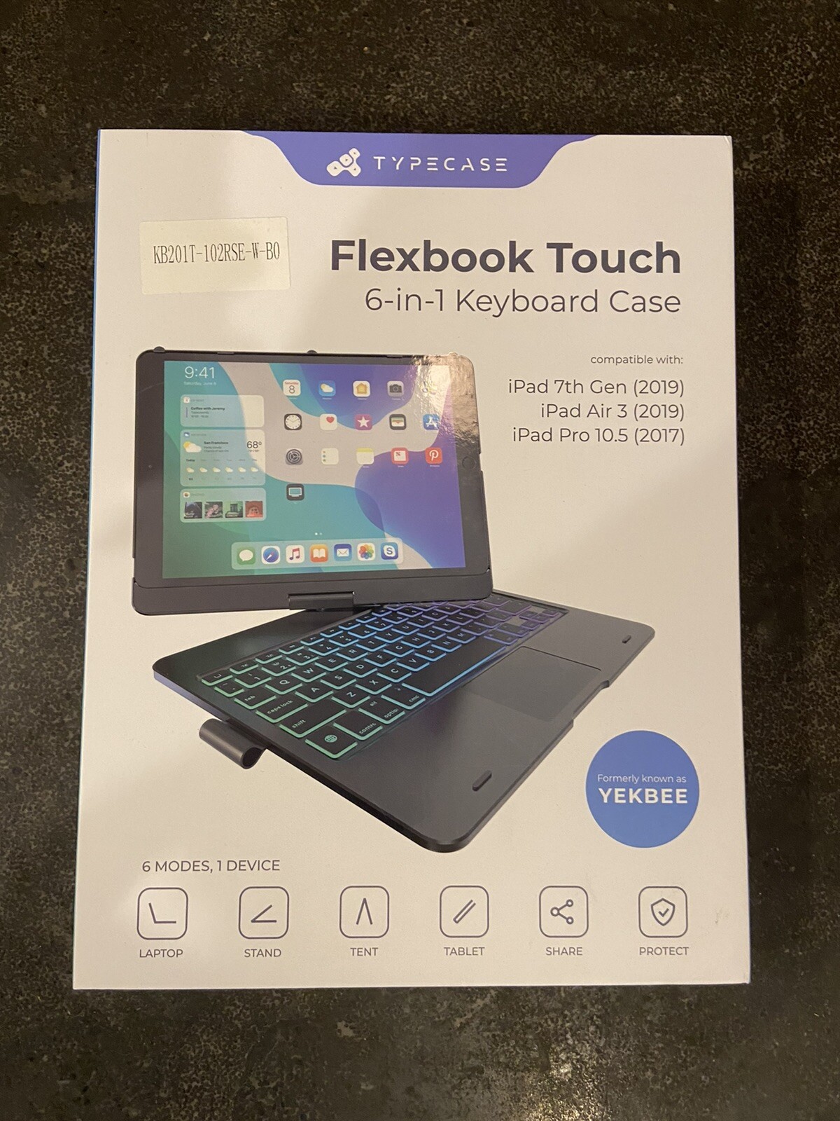 TypeCase Flexbook 6-in-1 Keyboard Case for iPad 8th,7th,Air3, Pro10.5 ...