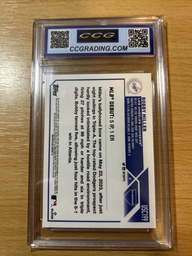 2023 Topps Chrome Update Series - Rookie Debut Bobby Miller #USC199 (RC ...