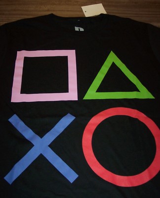 VINTAGE STYLE PLAYSTATION PS1 Video Game System T-Shirt MENS SMALL NEW ...